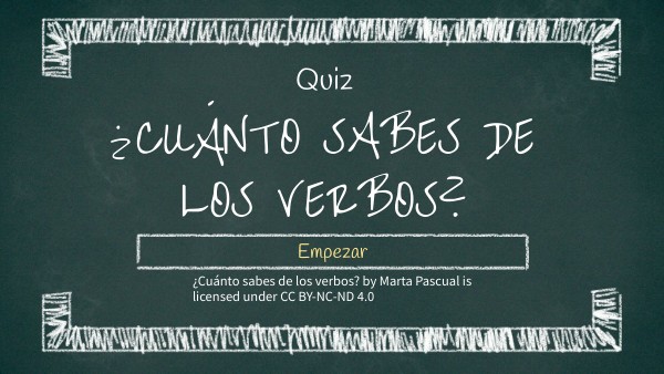 QUIZ VERBOS | Genially