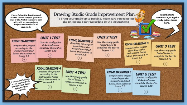 Drawing Studio 1 Grade Improvement Plan