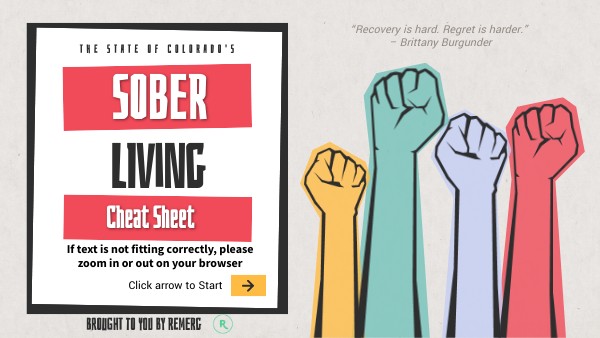 Sober Living Cheat Sheet by Remerg | Genially
