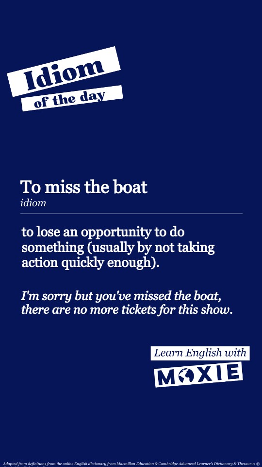 Idiom 18_To miss the boat