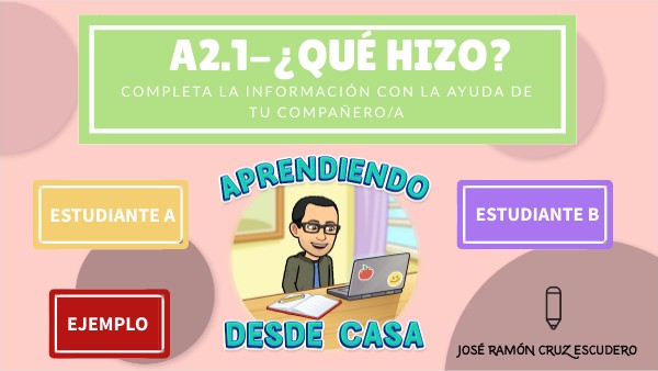 A2.1- ¿QUÉ HIZO...? | Genially
