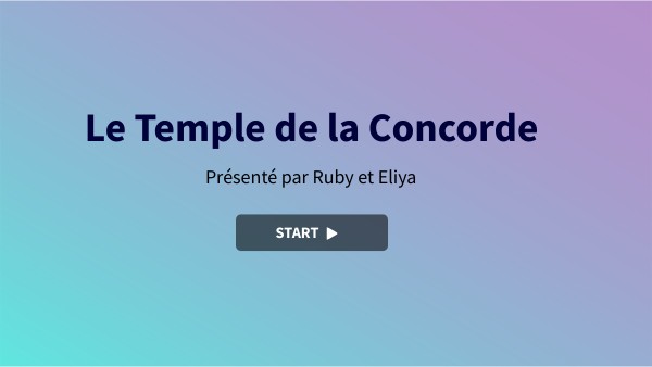 Exposé Ruby et Eliya