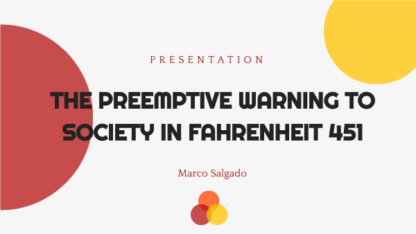 English Fahrenheit 451 Presentation | Genially