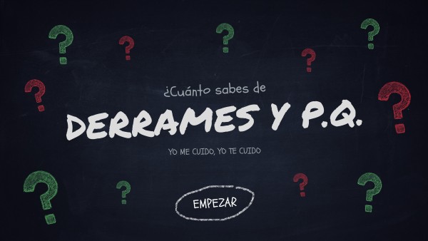 CONTROL Y MANEJO DE PRODUCTOS QUIMICOS Y DERRAMES