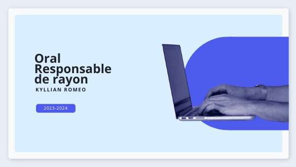 Oral responsable de rayon | Genially