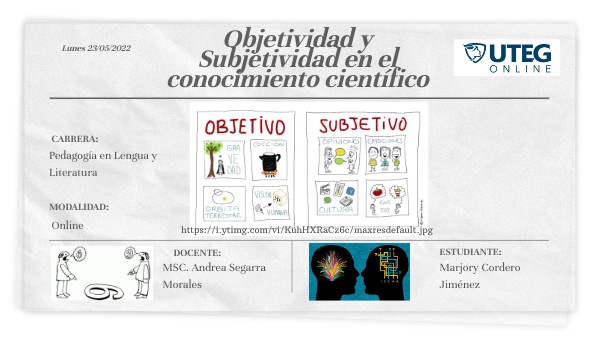 Objetividad y subjetividad | Genially