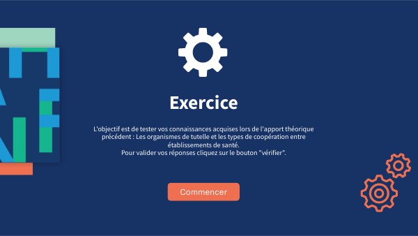 Exercice 1 (coopérations et organismes de tutelle) | Genially