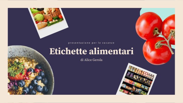 etichette alimentari