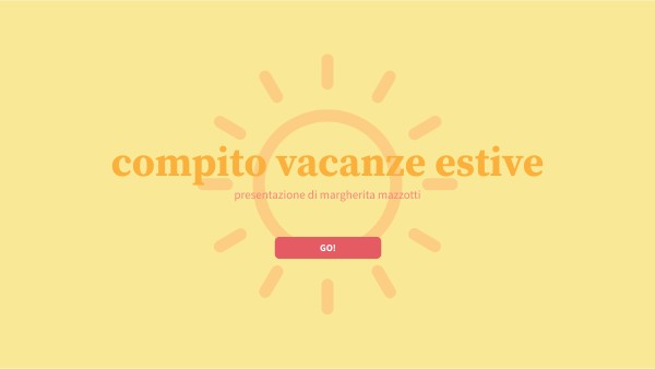 compito vacanze estive | Genially