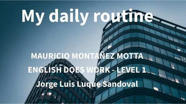 My daily Routine | Genially