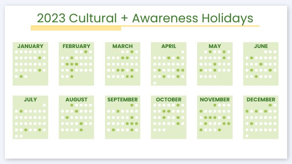 2023 Cultural Calendar | Genially