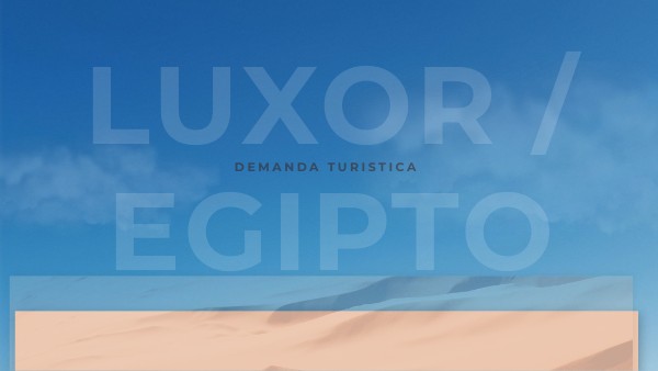 Demanda Turistica Egipto Genially
