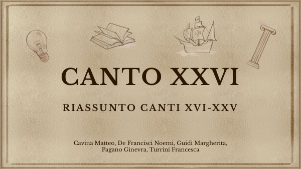 XXVI CANTO