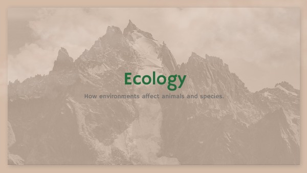 Ecology Presentation