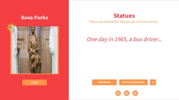 STATUES ENGLISH CLASS | Genially