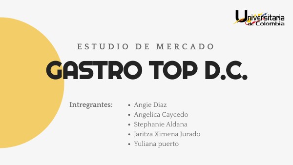 Estudio de mercado-GASTRO TOP DC