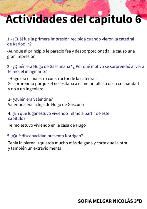 ACTIVIDADES CAPITULO 6 | Genially