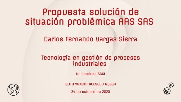 Propuesta solución situación problemática RAS SAS | Genially