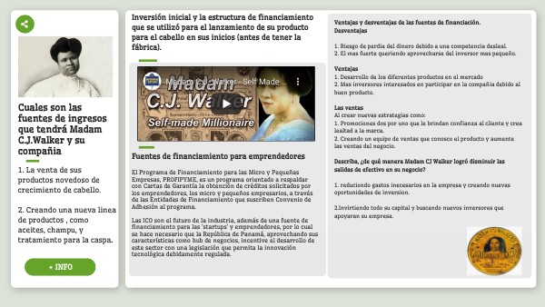 INFOGRAFIA DE MADAME CJ WALKER | Genially