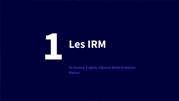 IRM fonctionnel et anatomique | Genially