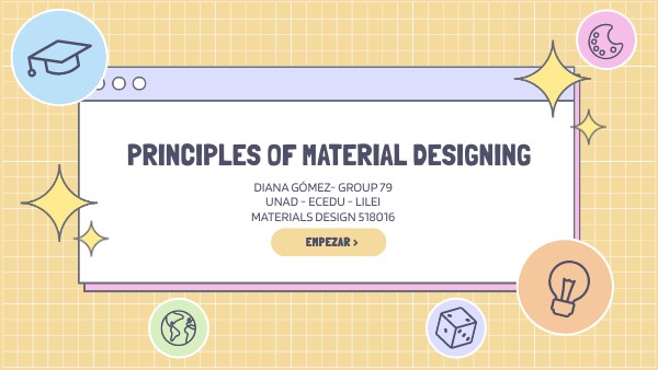 Principles of materials designing | Genially
