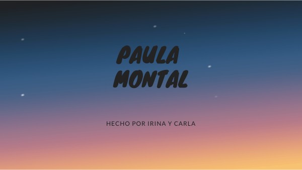 paula montal | Genially