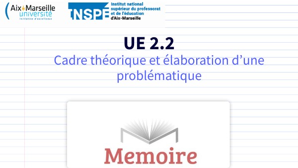 UE 2.2 MÉMOIRE | Genially