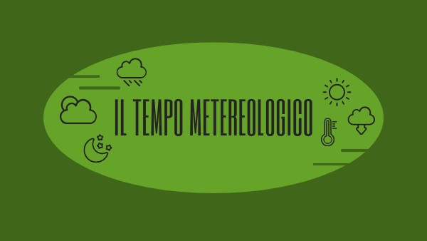 il tempo metereologico | Genially