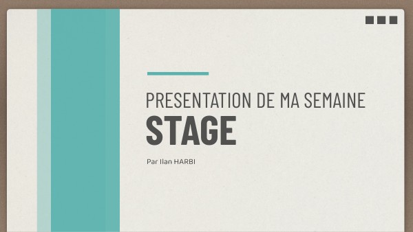 oral de stage | Genially