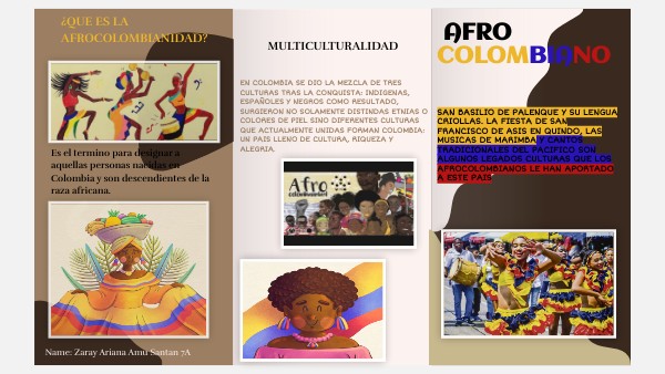 TRÍPTICO AFROCOLOMBIANIDAD | Genially
