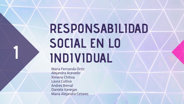 Responsabilidad Individual