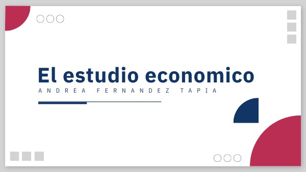 ESTUDIO ECONOMICO
