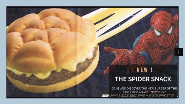 Affiche burger spider man