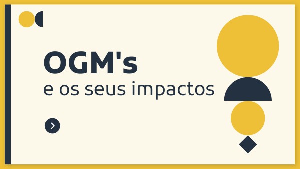 OGM's e os seus impactos - Portefolio | Genially
