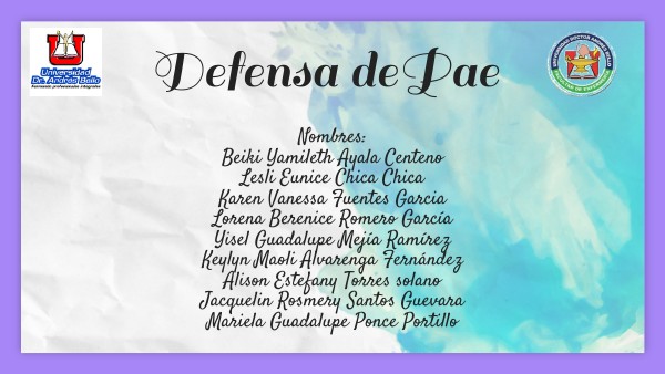 Defensa PAE | Genially