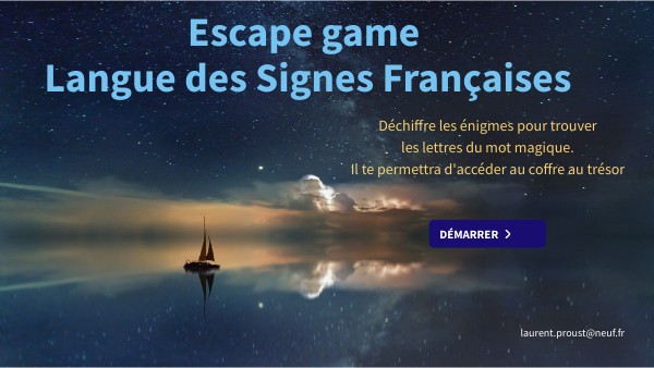 Escape Game LSF | Genially
