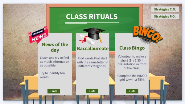 Class Rituals | Genially