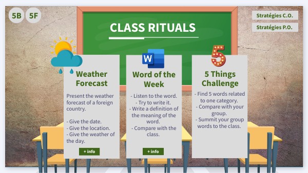 Class Rituals (5ème)