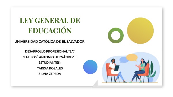 Ley General de Educación | Genially