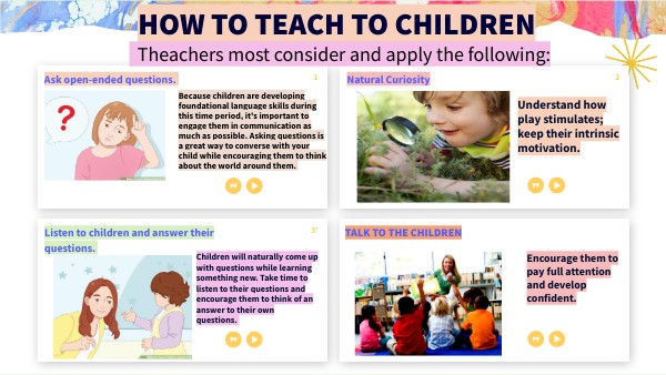 HOW TO TEACH TO CHILDREN
