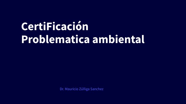 Problemática ambiental