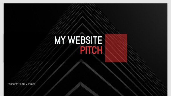 My website Pitch