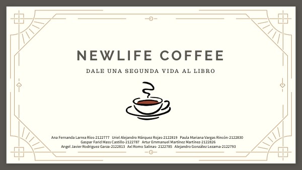 NewLife Coffee | Genially