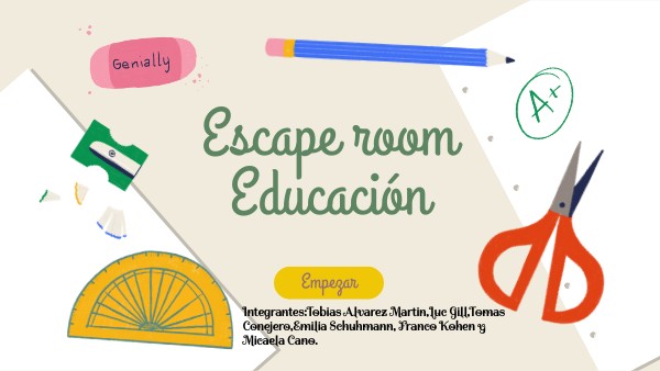 ESCAPE ROOM EDUCACIÓN