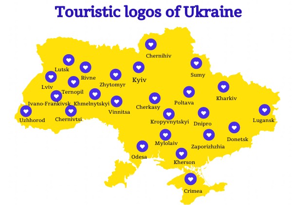 Interactive touristic map of Ukraine | Genially
