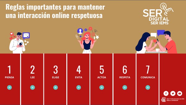 Reglas para una interacción online amistosa