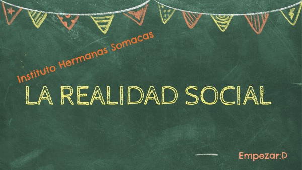 LA REALIDAD SOCIAL | Genially