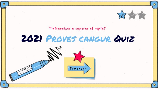 Quiz - 2021 Proves cangur | Genially