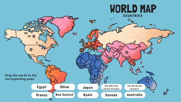 WORLD MAP COUNTRIES | Genially