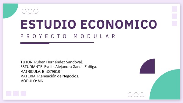 ESTUDIO ECONOMICO | Genially
